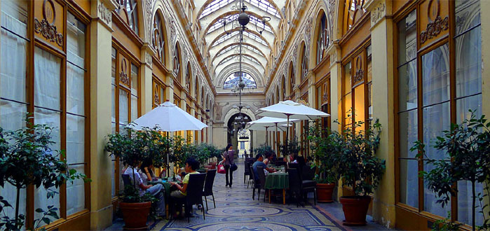 Paris Shopping Arcades. The top five. Romantic shopping.